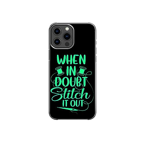 When In Doubt Stitch It Out Sarcastic Funny Pattern Art Design Anti-Fall and Shockproof Gift iPhone case (iPhone XR)