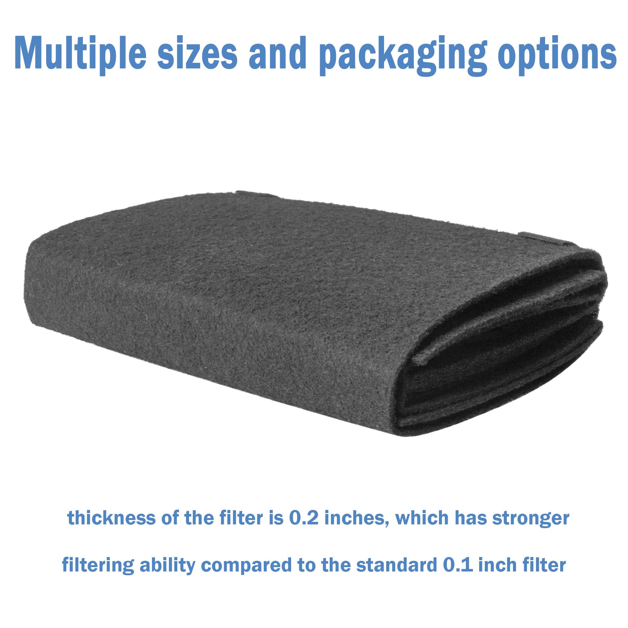 TOKDOOT Cut to Fit Carbon Air Filter,Replacement Charcoal Filters,Carbon Pad Pre Filter, Pre Filter Carbon Sheet for Air Purifier,Pack of 1, 16x48