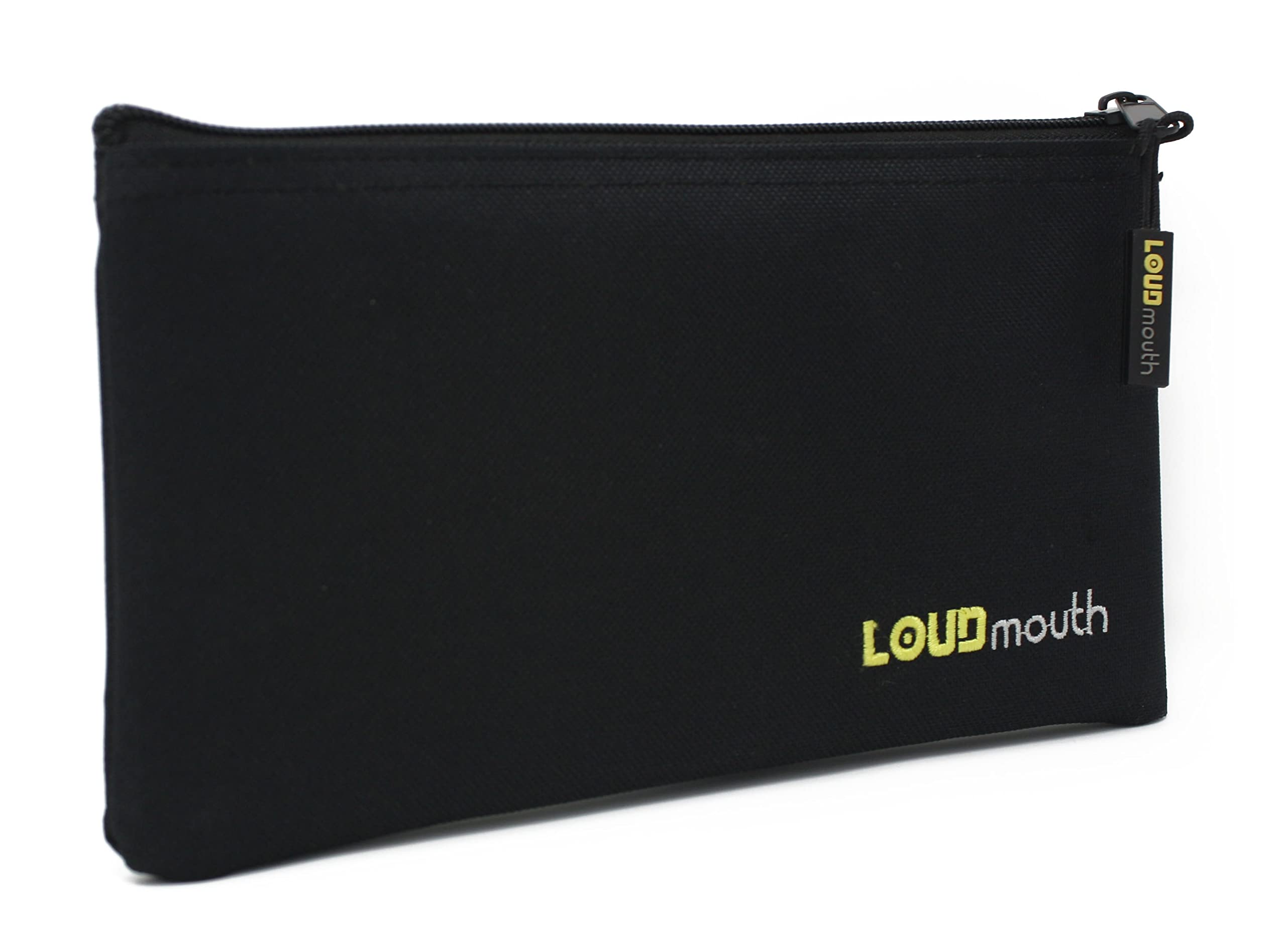 Loudmouth Zippered Pouch for Handheld Wired Microphones | Mic Bag | 9.25" x 5" (1 Pack)