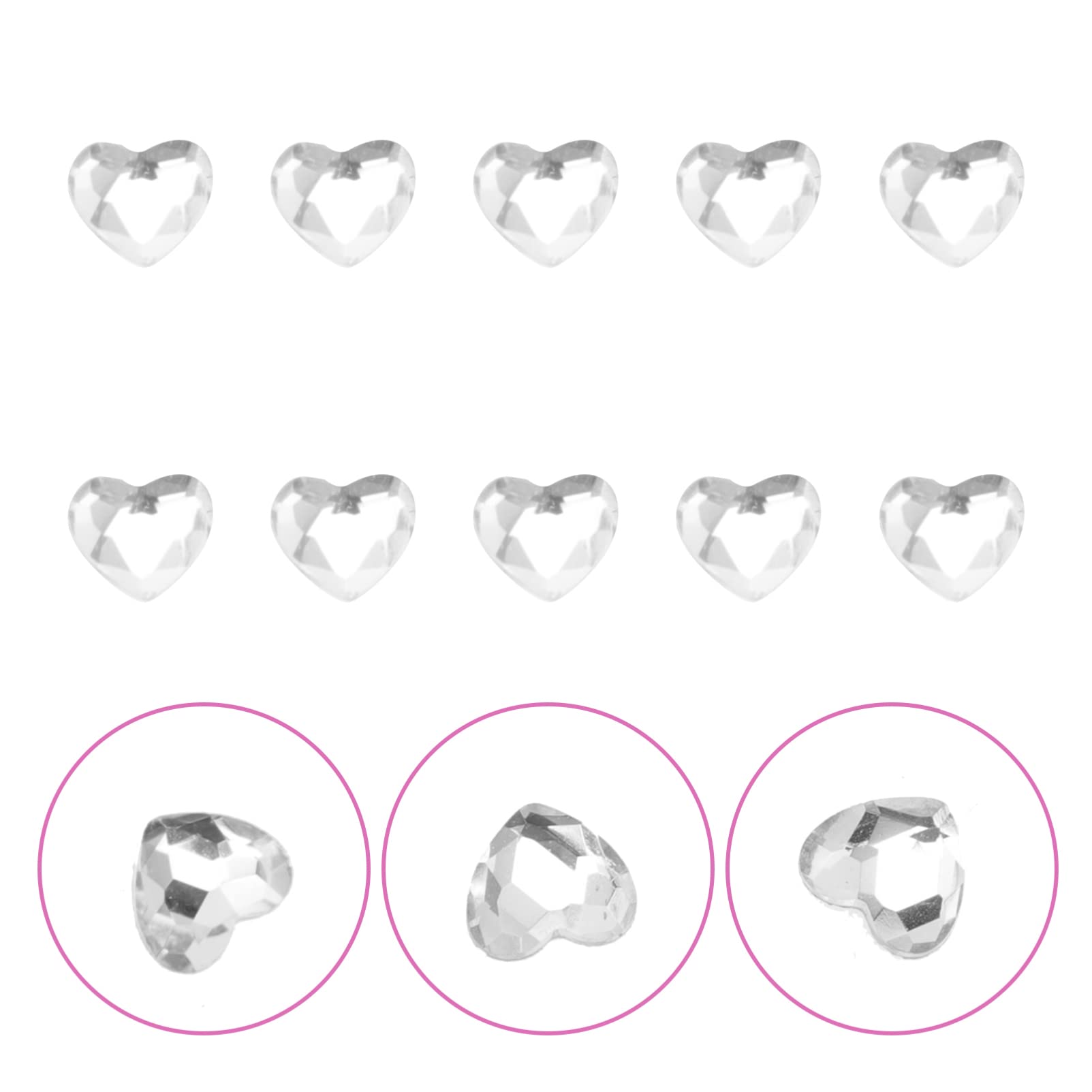 POPETPOP Teeth Jewelry, Tooth Gems Kit, Removable Tooth Ornaments Teeth Diamond for DIY Tooth Decor Nails Decor 10pcs