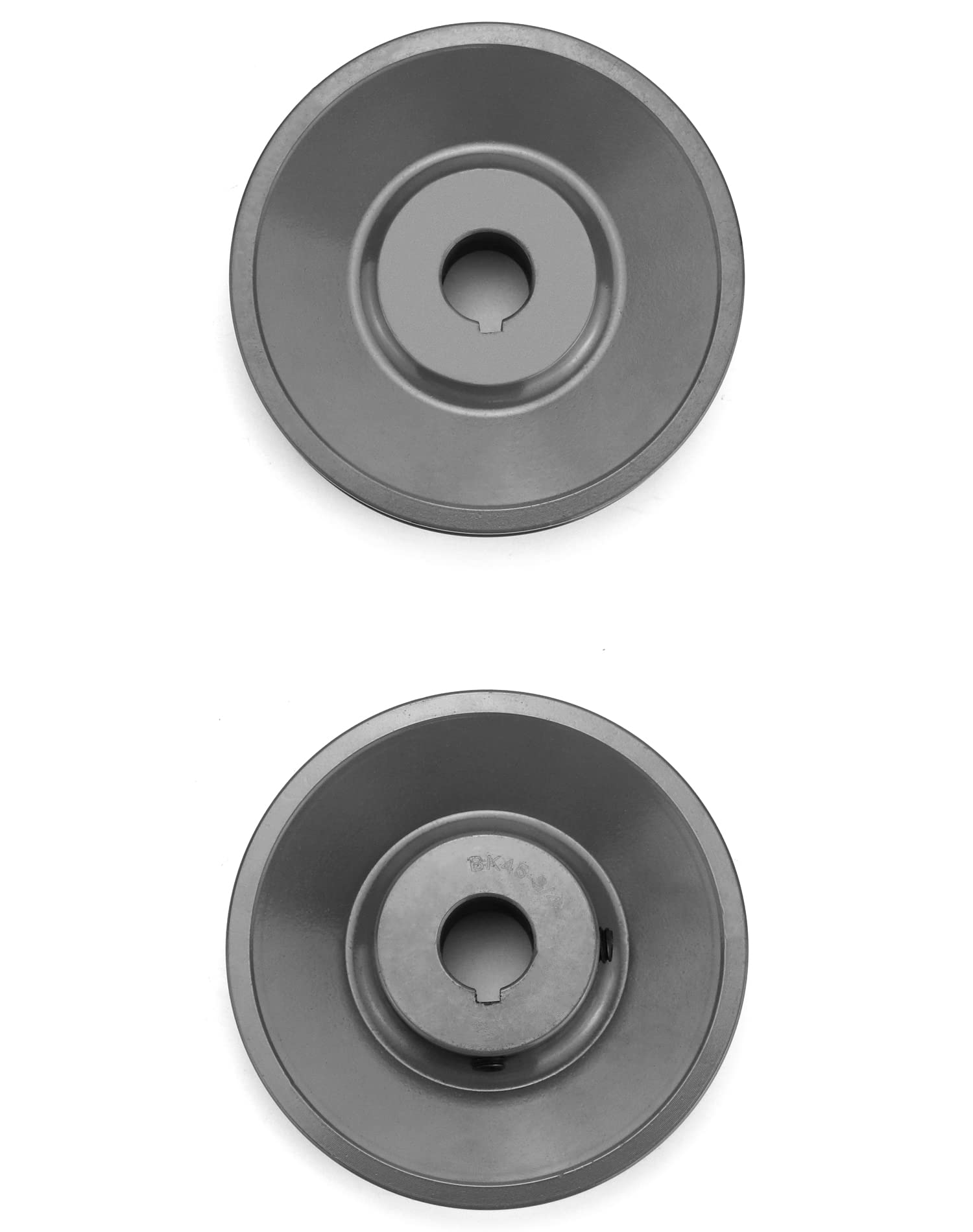 QWORK BK4534 V-Belt Pulley Single Groove, 4L/A or 5L/B V-Belt, 3/4" Bore, 4.25" OD A Belt or Cross Section Classical Cast Iron Fixed Bore 1 Groove V-Belt Sheave, for Many Existing Drive Design