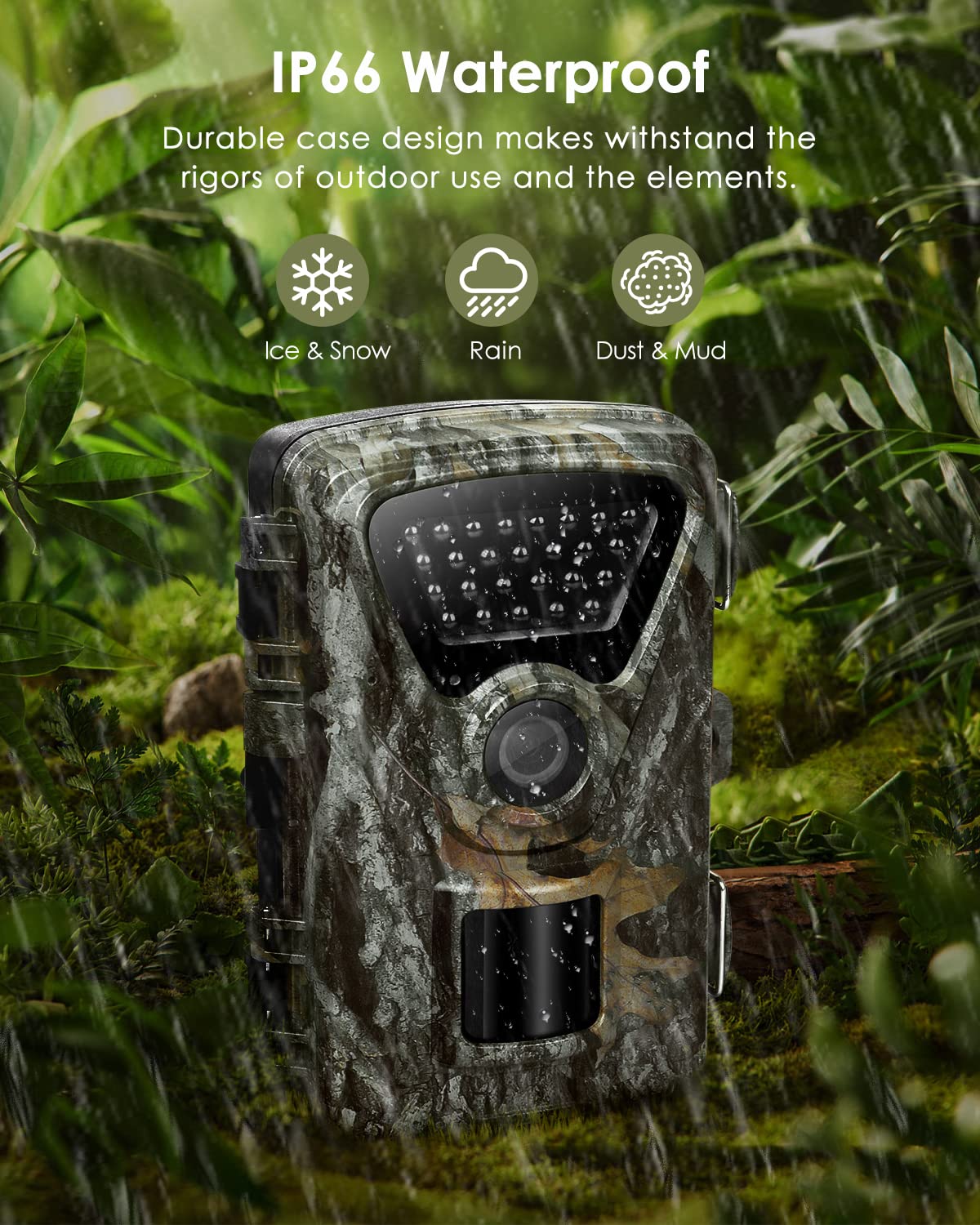 MAXDONE Trail Camera Hunting Camera Game - 1520P 28MP Trail Camera with Night Vision Motion Activated Waterproof IP66 Trail Cam 0.2s Trigger Time with 850nm Game Cameras and 2β LCD Wildlife Camera