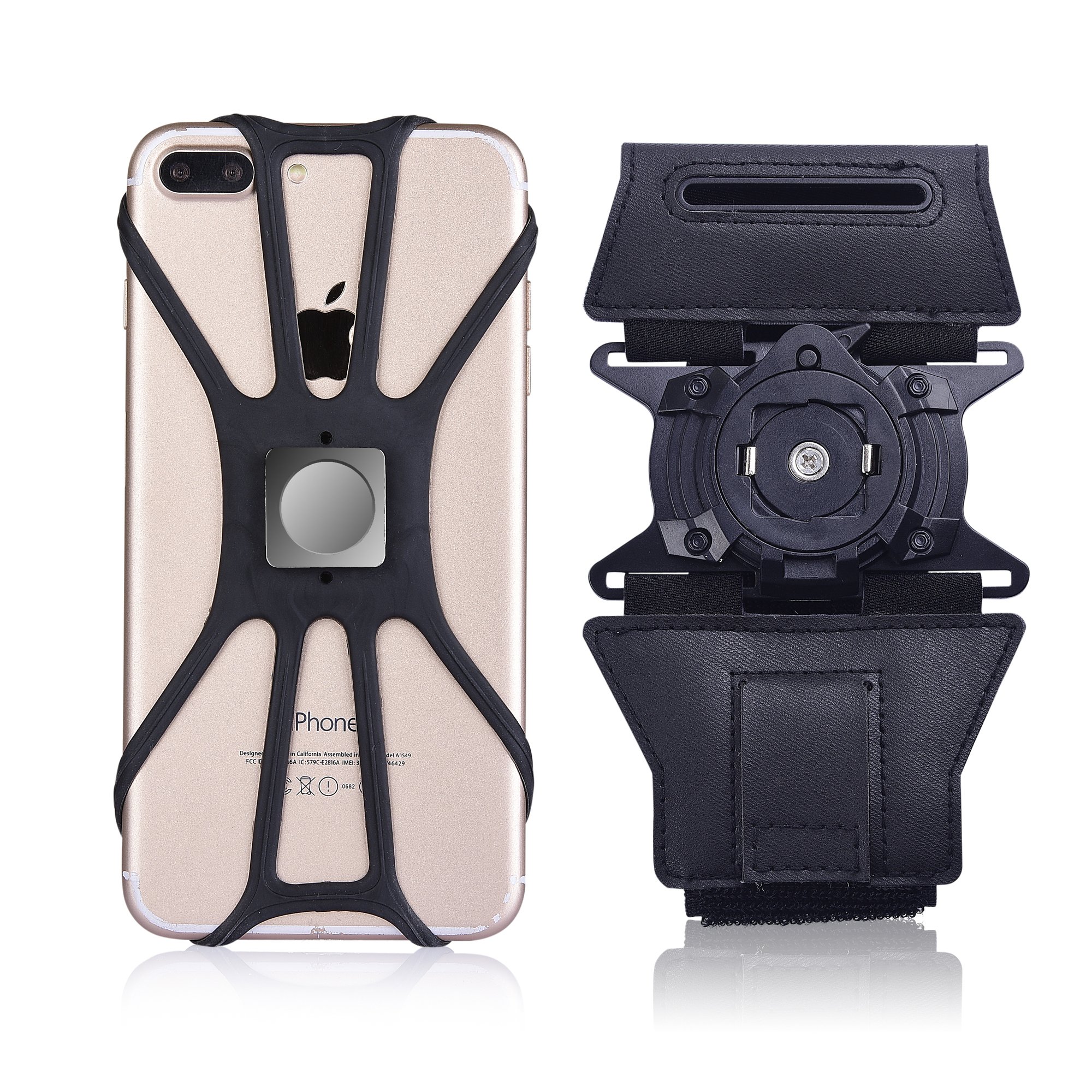 igooke Universal Running Armband for iPhone Xs Max XR XS X 7 7 Plus 8 8 Plus, Galaxy Note 9 S9 Plus S10 Plus S10e Google Pixel, LG K20 G5 Stylo Aristo, HTC U11, Moto G5 Compatible with Mobile Case