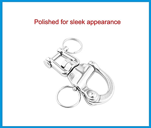 MAXIAOAO Hardware Accessories 316 Stainless Steel Swivel Shackle Quick Release Boat Anchor Chain Eye Shackle Swivel Snap Hook for Marine Architectural