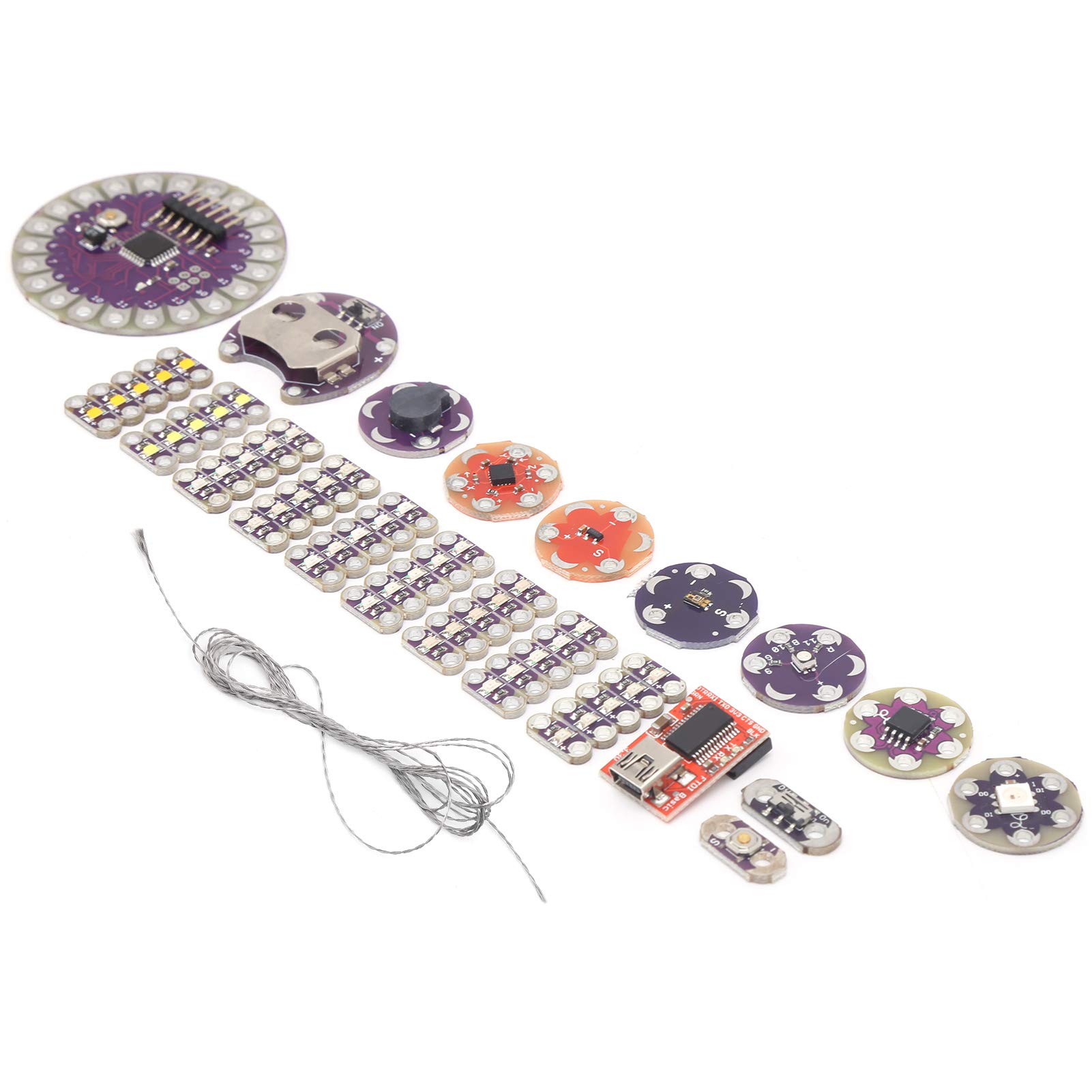 Syrisora Electronics Starter Kit Conductive Thread Set Development Board Industrial Supplies