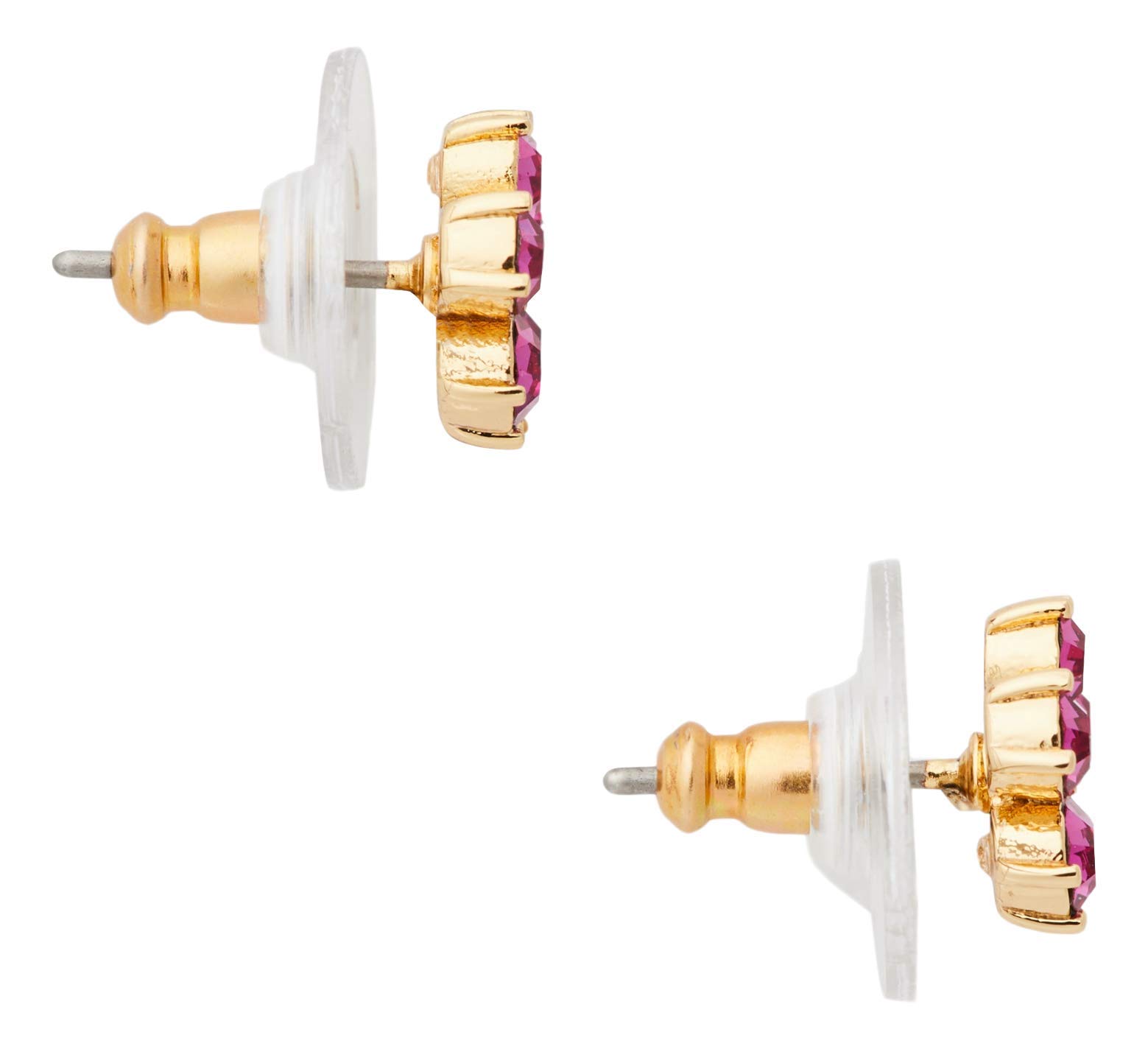 Kate Spade Flower Stud Earrings in Deep Magenta