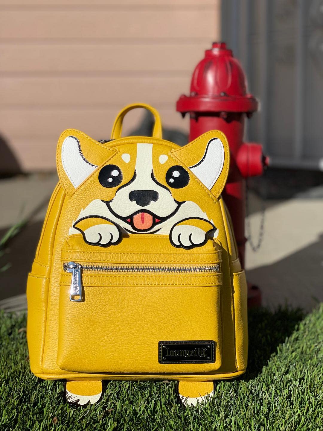 Loungefly Corgi Dog Cosplay Womens Double Strap Shoulder Bag Purse