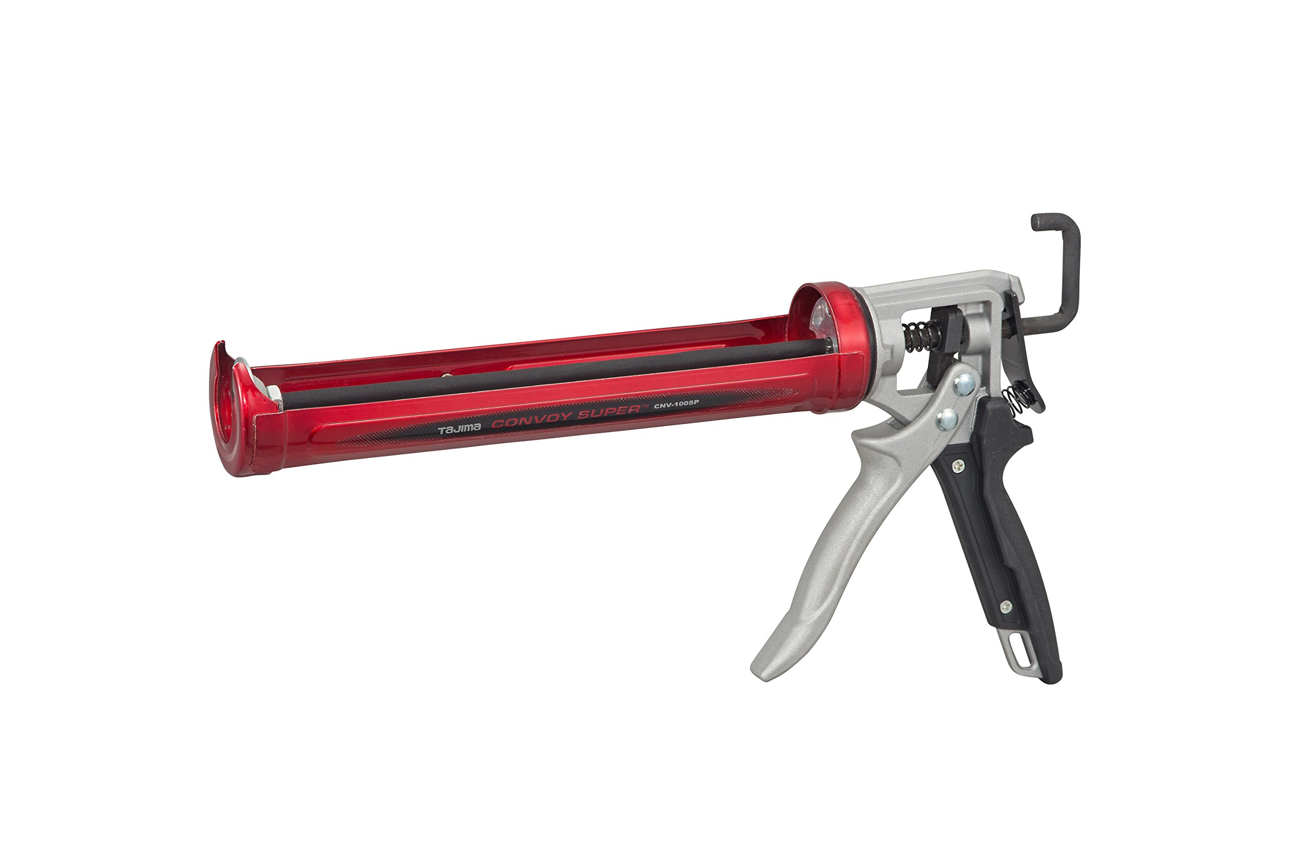TAJIMA Caulk Gun - 1/10 Gallon (10 oz) Convoy Super Caulking Tool with Rotating Cradle & Auto Flow Stop - CNV-100SP