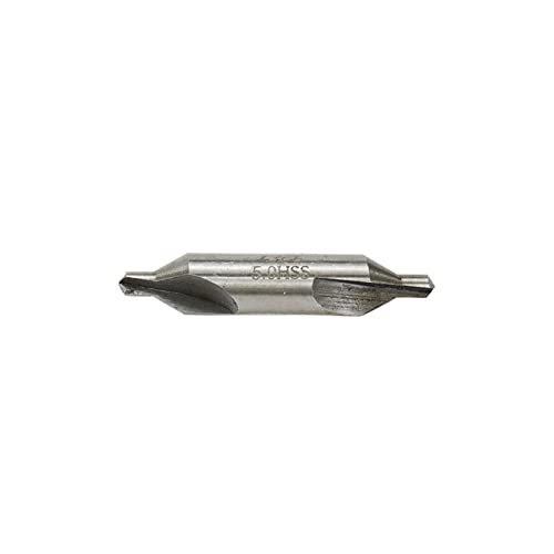 Rannb Center Bits Drill 5mm Tip Diameter HSS Center Spotting Drill Bit Countersink Tools for Lathe Metalworking -5pcs