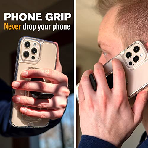 Scooch Wingback Pop Up Phone Grip, Kickstand, and Phone Holder Bundled Wingmount Universal Magnetic Car Mount for Any Phone