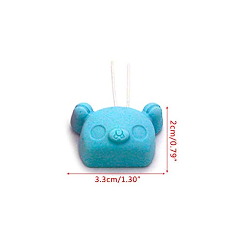 U-M pulabo Pet Teeth Grinding Stone Pig Shape with Wire - Mineral Stone Calcium Chew Hanging Cage Toy for Hamster Squirrel Parrot Chinchilla Guinea Pig Rabbit, 1PC Random Color Beautiful