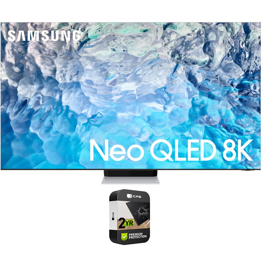 SAMSUNG QN65QN900BFXZA 65 Inch Neo QLED 8K Smart TV 2022 (Renewed) Bundle with 2 YR CPS Enhanced Protection Pack