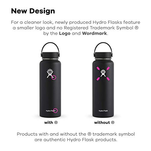 Hydro Flask Water Bottle - Stainless Steel & Vacuum Insulated - Wide Mouth with Leak Proof Flex Cap - 40 oz, Pacific