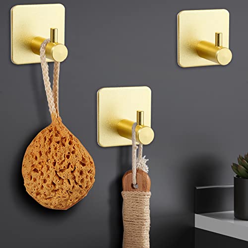 Welan 4 Pack Towel Hook, BathroomTowel Hook, Hand Towel Hook, No Screw Towel Hook, Waterproof, Removable