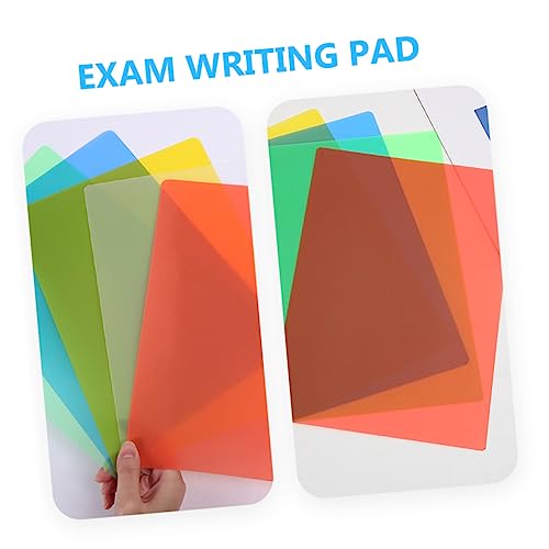 STOBOK 15pcs A4 Writing Pad Clear Desk Pad Computer Desk Accessories Office Desk Accessories Desk Pad Clear Blotter Tabletop Accessories Writing Pad Plastic Board Exam Board