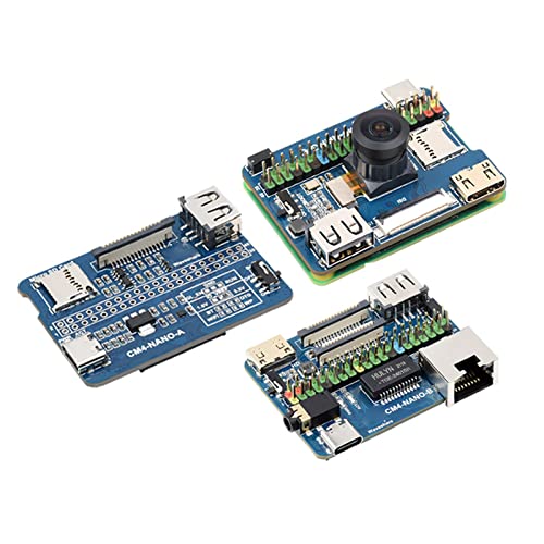 Small Base Board Raspberry 40 PIN GPIO Header Onboard Multiple Connectors Suitable for Compute Module 4 Lites/EMMC Router Board
