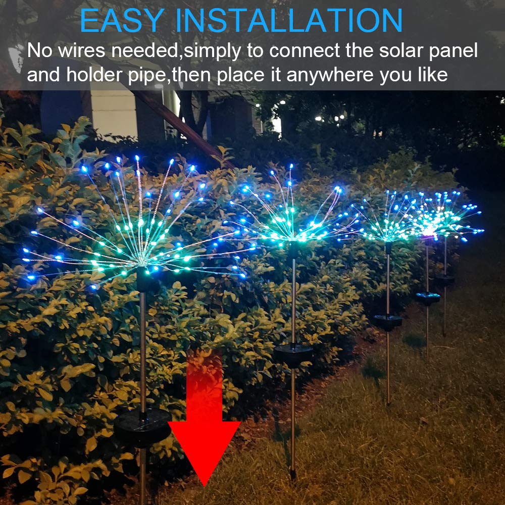 INDARUN Solar Garden String Lights (Firework-3)