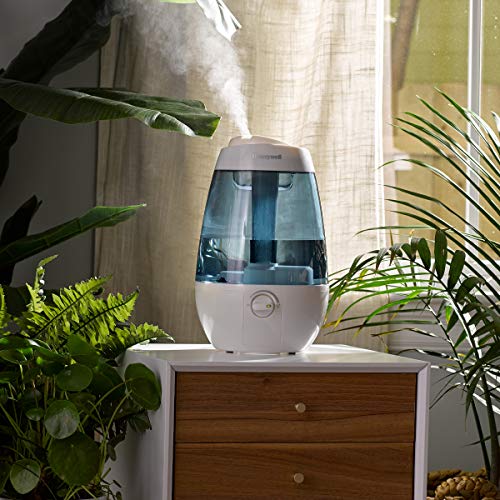 Honeywell HUL535W Filter-Free Cool Mist Humidifier, White β Cool Mist Humidifier for Bedroom, Home or Office