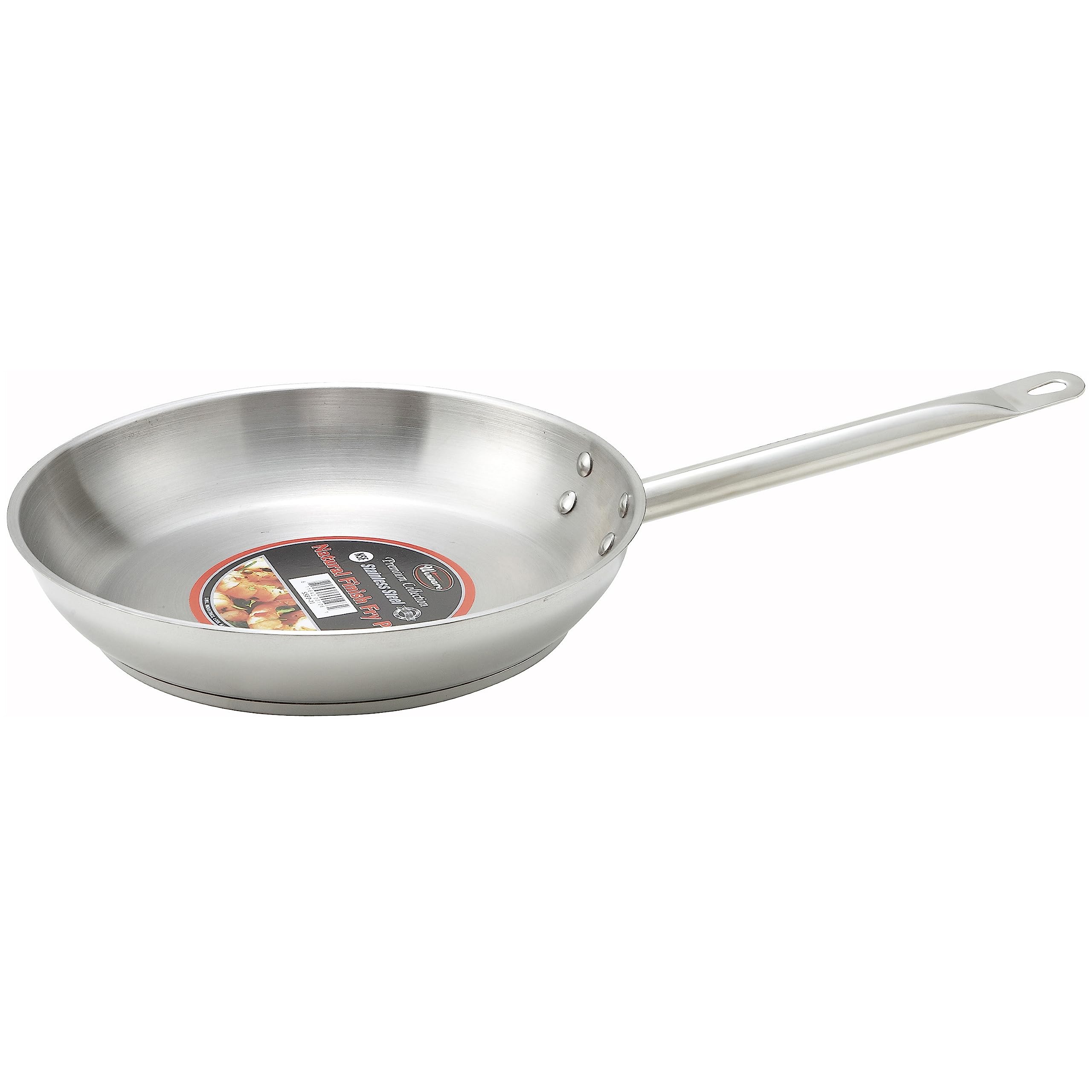 Winware SSFP-11 FryPanSS, 11 Inch, Stainless Steel