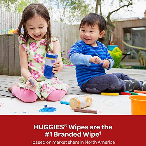 HUGGIES Simply Clean Fragrance-Free Baby Wipes,Soft Packs, 648 Total Wipes,72 Count (Pack of 9)