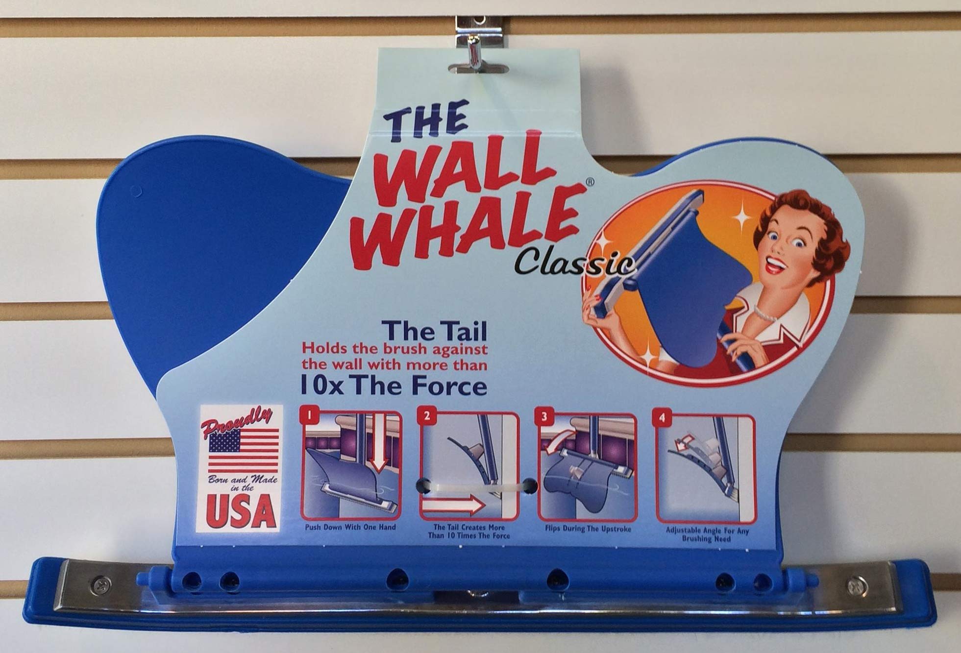 The Wall Whale Classic WW18Res Wall Whale 18" Swimming Pool Brush, Blue
