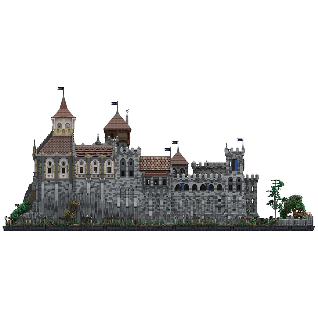 RuiyiF 112644PCS Large Epic Collectible Castle Model Medieval Architecture Theme Modular Building Blocks Set Toys MOC-131299