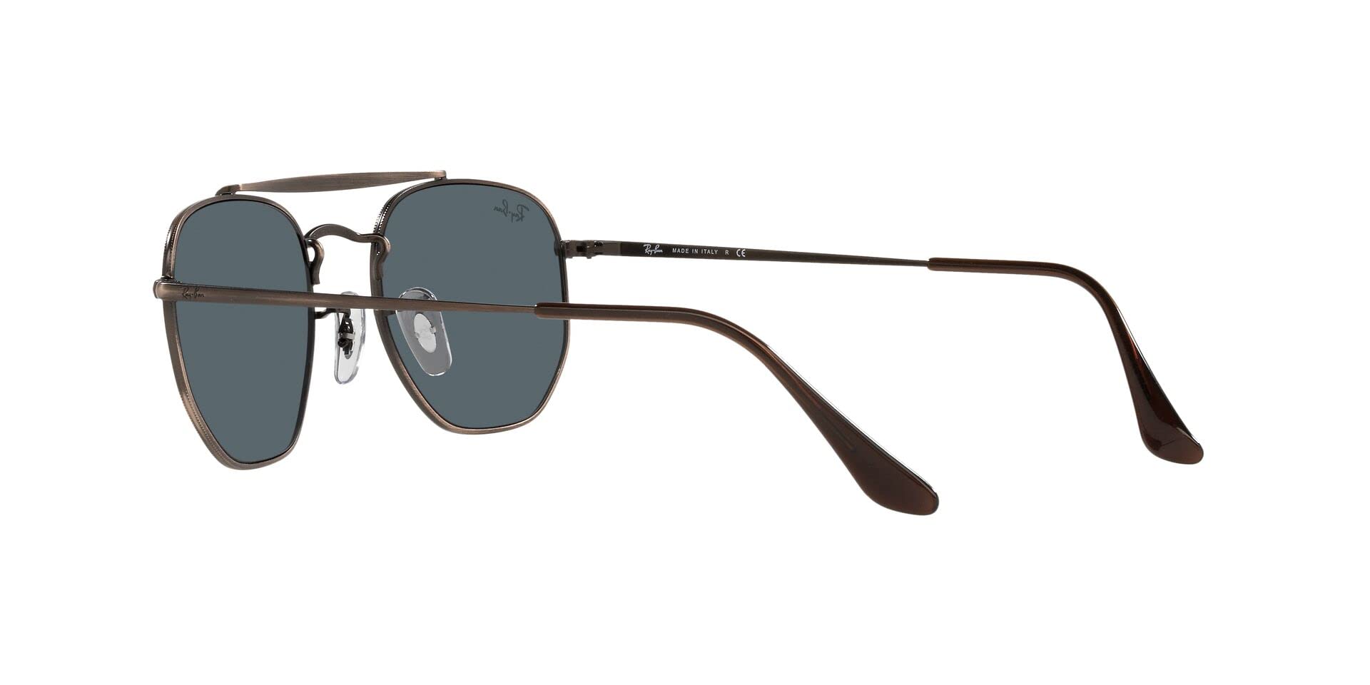 Ray-Ban RB3648 The Marshal Square Sunglasses, Gold/Bottle Green, 54 mm