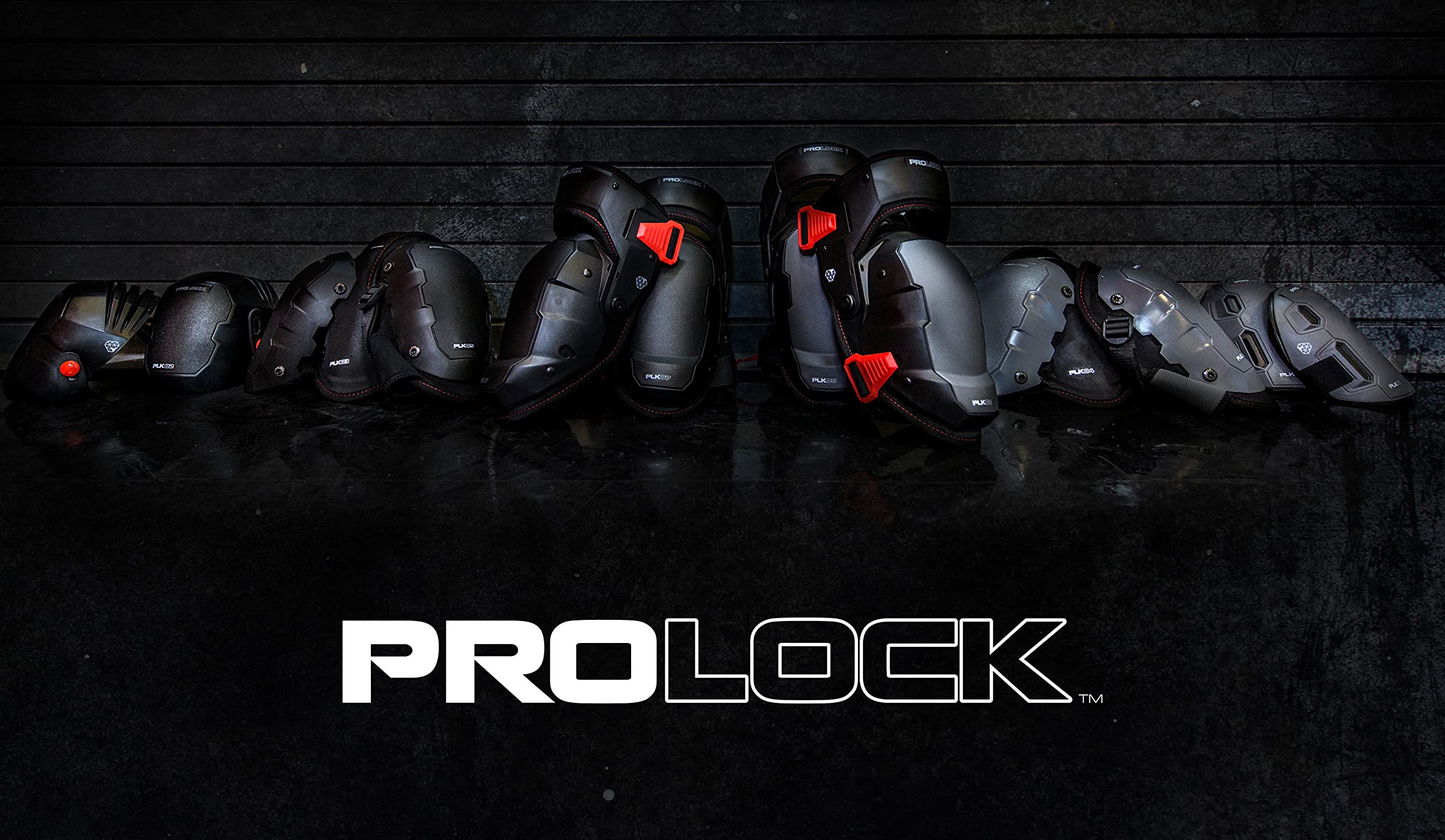 Prolock Weight-Dispersing Foam Knee Pads with Thigh Stabilization, Ideal for Flooring/Roofing, Adjustable (1 pair)