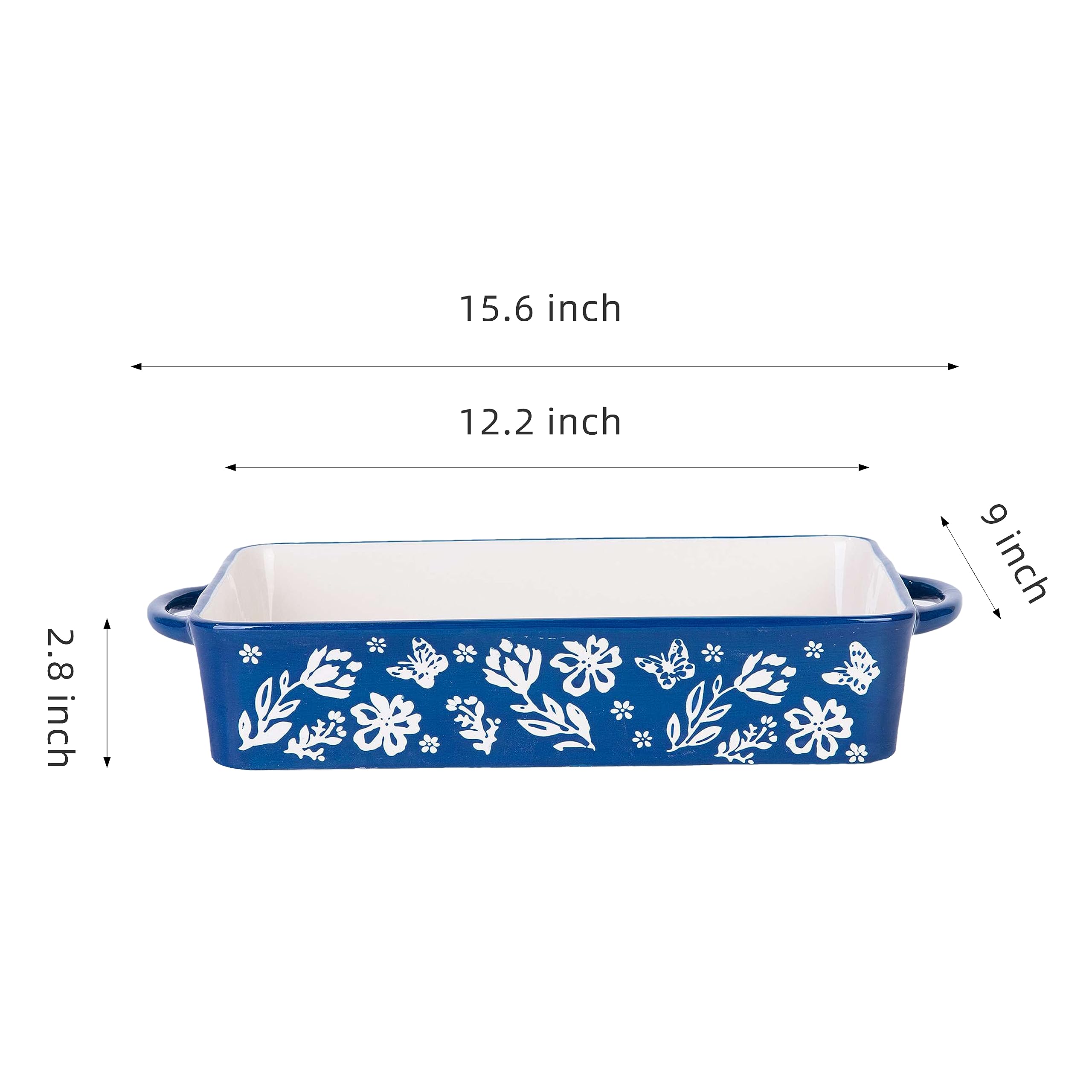 Wisenvoy Casserole Dish 9x13 Baking Pan Casserole Dishes For Oven Baking Dish Ceramic Lasagna Pan Baking Dishes For Oven