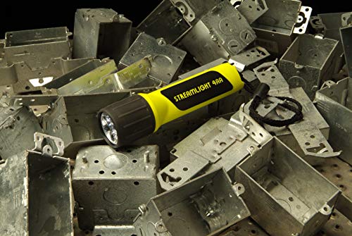 Streamlight 68201 4AA ProPolymer 67-Lumen LED Flashlight with White LEDs, Yellow
