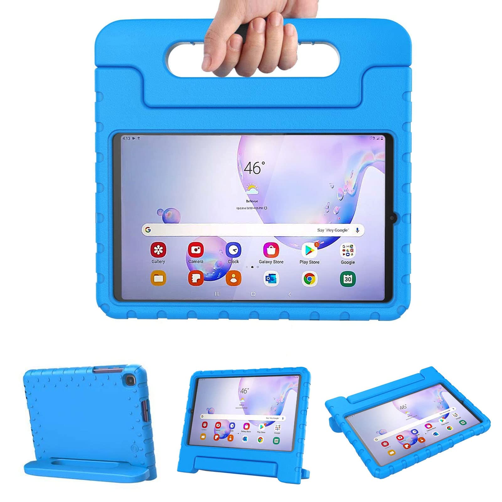 SIMPLEWAY Case for Samsung Galaxy Tab A 8.4 2020 Tablet (Model SM-T307/T307U), Light Weight Shock Proof Durable Rugged Kidsproof Foldable Convertible Handle Kids Case for Tab A 8.4 2020