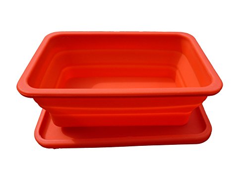 Oven & Microwave Safe Silicone Collapsible Lunch Box / Cake Mold / Food Container with Silicone Lid - Bake, Cook, Freeze, Heat, Store all in the Same Container!