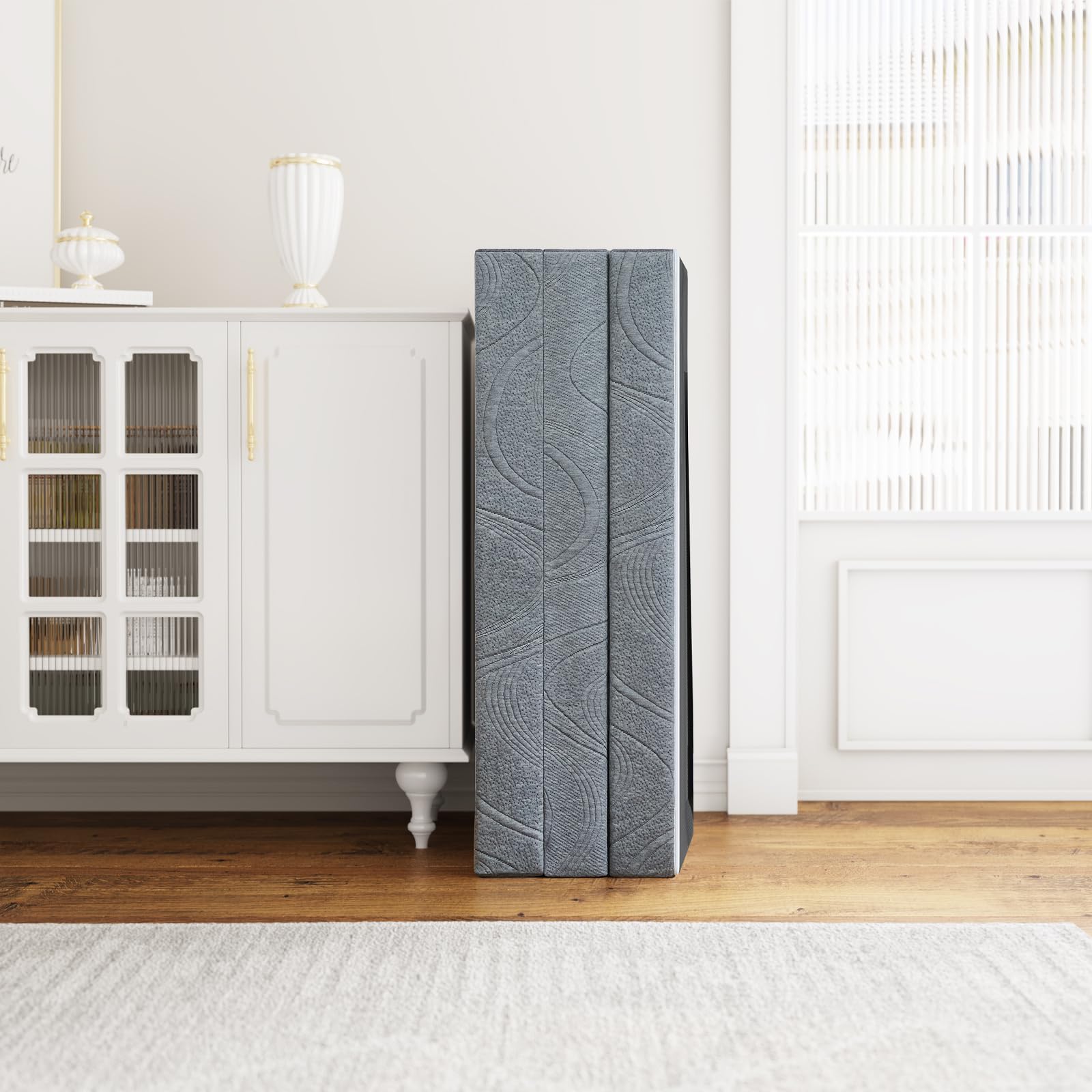 Tri Folding Memory Foam Mattress, 6 inch Tri Folding Mattress Topper, Twin XL Size - 38"x 78"x 6"