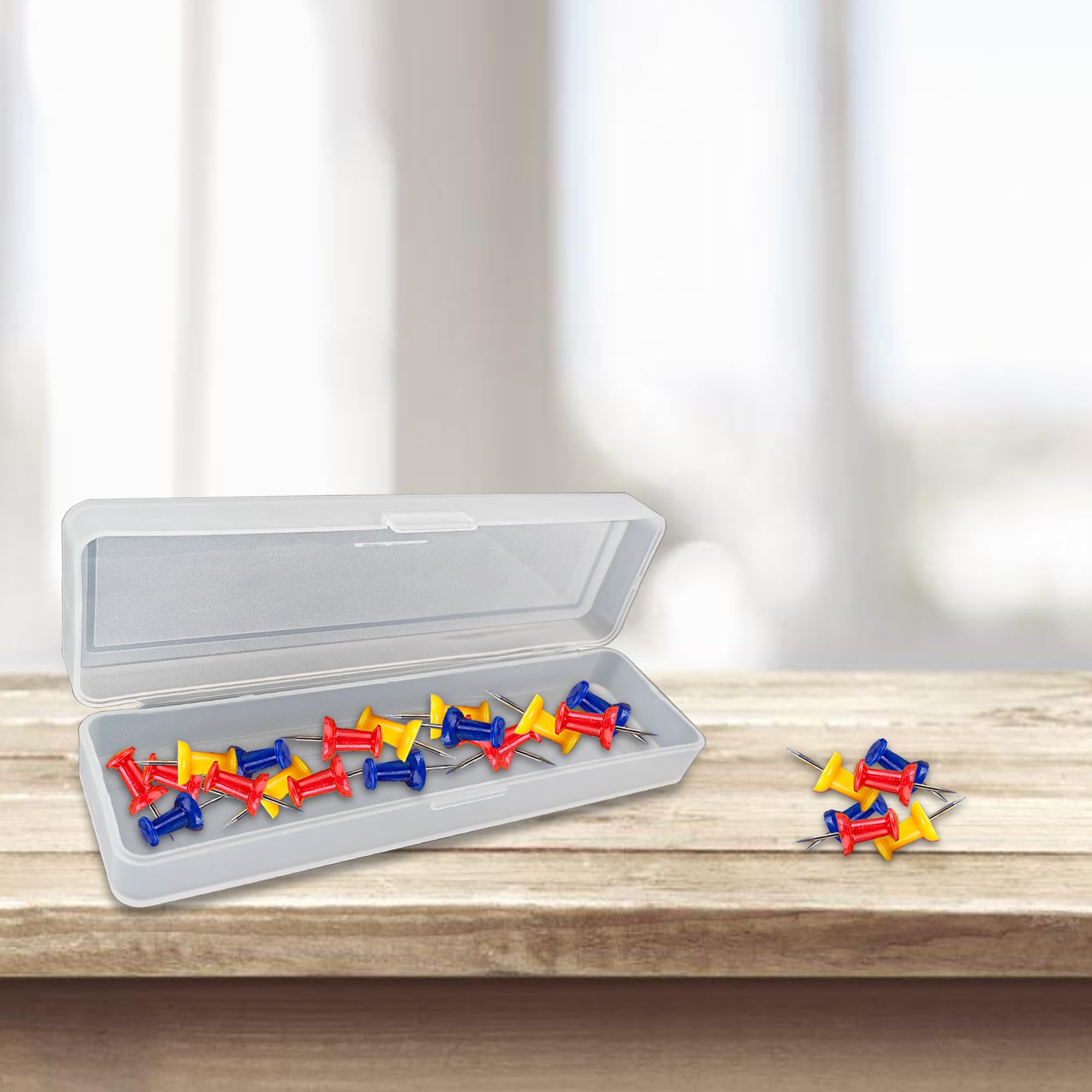 XYSRZ 4Pcs Small Plastic Containers Box with Lids, Rectangular Storage Organizer for Craft & Sewing Supplies, Nail Decals, Jewelry