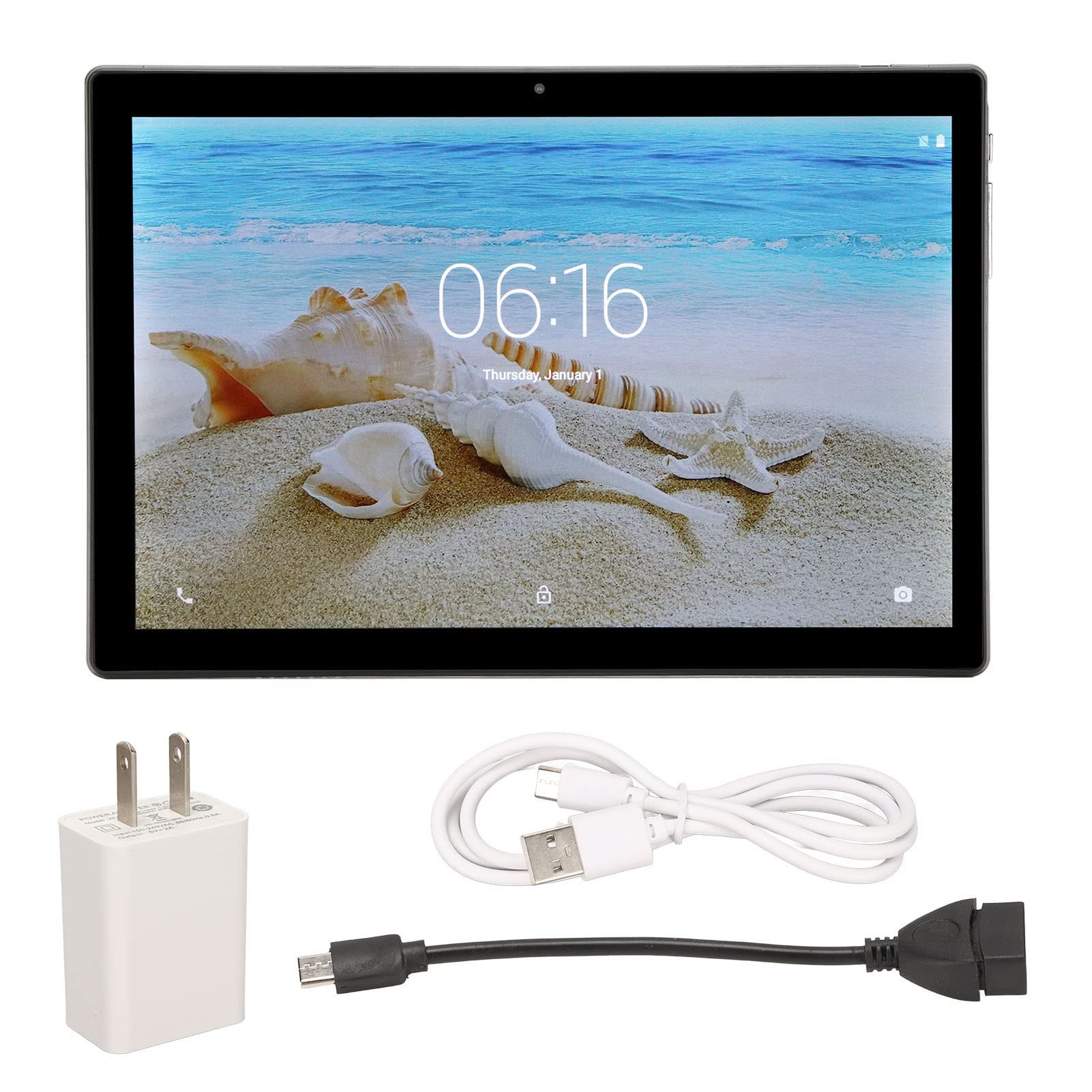 Tablet PC, HD Gaming Tablet, 5G 10 Inch WiFi 64GB Tablet, Octa Core CPU IPS Display Dual SIM Dual Standby, for Work Study Writing Painting Playing (US Plug)