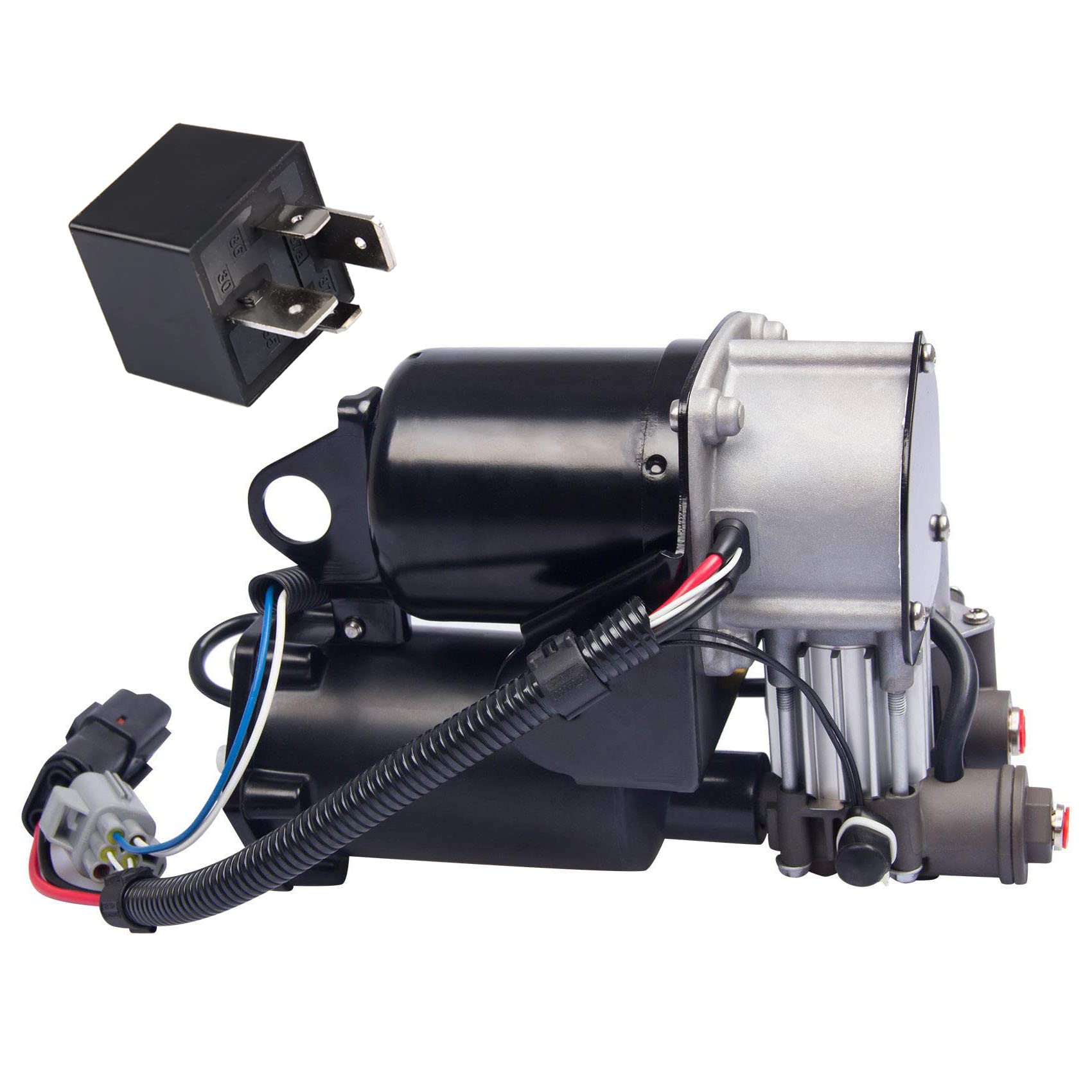LR023964 Air Suspension Compressor Pump Compatible with Land Rover LR3 LR4 Range Rover Sport for Hitachi 6 Pins LR015303