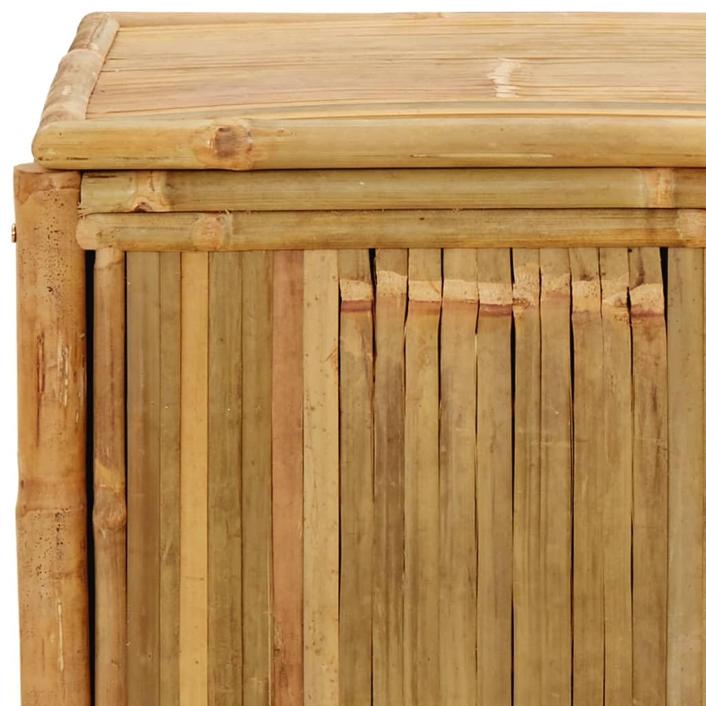 UTSRABFA Patio Storage Box Dock Box Farmhouse Storage Boxes Patio Storage Box 23.6"x20.5"x21.7" Bamboo Suitable for Outdoor, Garden, Balcony, Swimming Pool