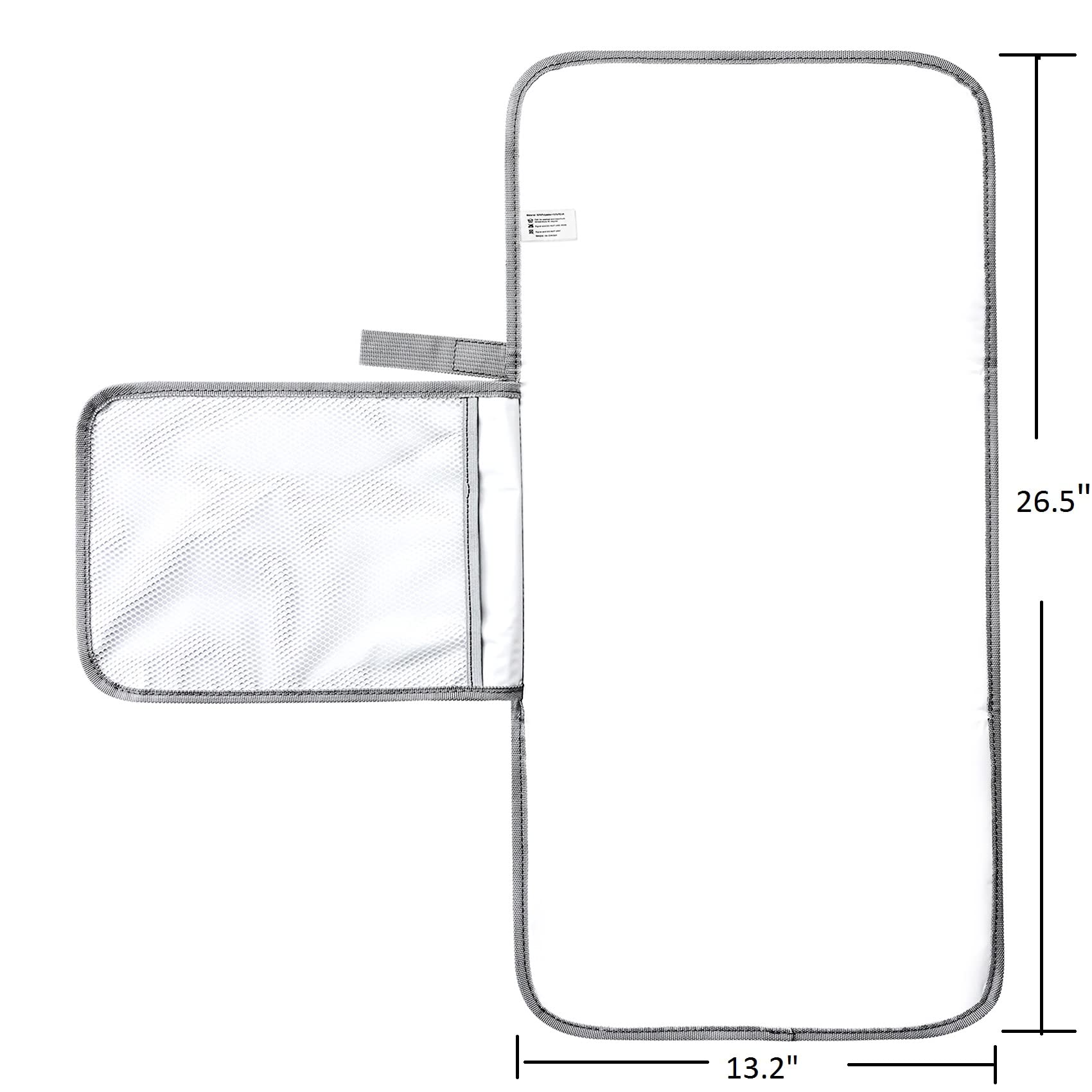 Portable Baby Changing Pad - Waterproof Diaper Changing Pad with Extra Diaper Pocket - Diaper Travel Changing Mat - Foldable & Lightweight Changing Mat for Newborn - Large Size 26.5"X16"