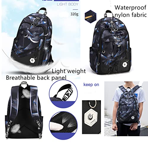 Mfikaryi Backpack for Boys,Elementary School Bags,Middle School Bookbag for Teens