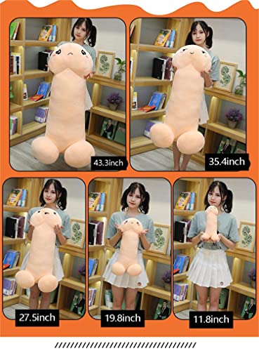 SECOLI Creative Funny Prank Pillow Shy Stuffed Toy Boyfriend Baby Doll Bed Doll Men and Women Birthday Gift(19.8inch)