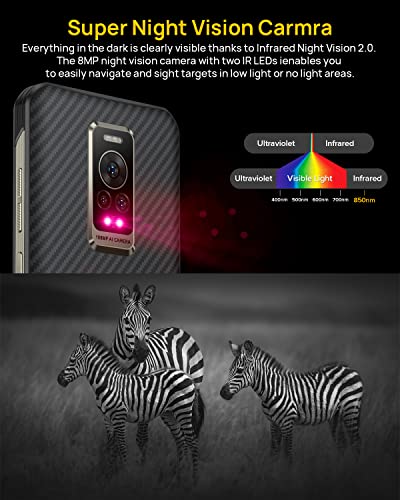 Ulefone Armor 17 Pro Rugged Smartphone, 13GB + 256GB, 108MP Triple Camera, 8MP Night Vision Camera, 66W Fast Charging, Helio G99 Processor, 6.58" FHD+, Android 12, 4G Dual SIM Unlocked Rugged Phone