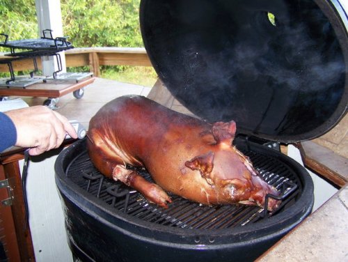 Primo 778 Extra-Large Oval Ceramic Charcoal Smoker Grill