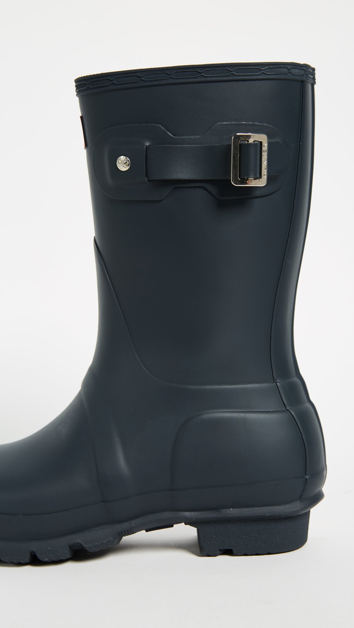 Hunter Women's Original Short Rain Boot,Navy Matte,10 B(M) US