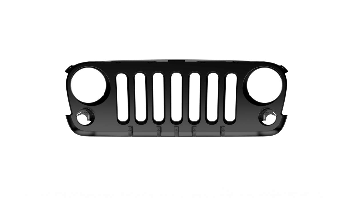 Jeep Wrangler (JK) Satin Black Front Grille Mopar OEM