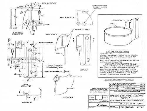 P-38 Can Openers - US Shelby Model P38 - GI Military Can Openers - Stainless Steel Can Openers (20)