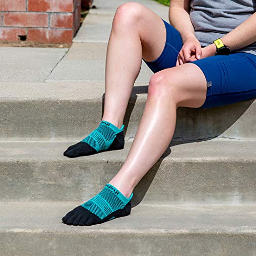 Injinji Women's Run Lightweight No-Show (X-Small/Small, Jewel)