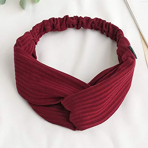 JOYOYO Headband with Buttons for Face Mask,10Pcs Nursing Headbands with Buttons for Mask,Headbands for Women Knotted Boho Stretchy Hair Bands,Work out Elastic Headband for Women,Doctors Saving Ears