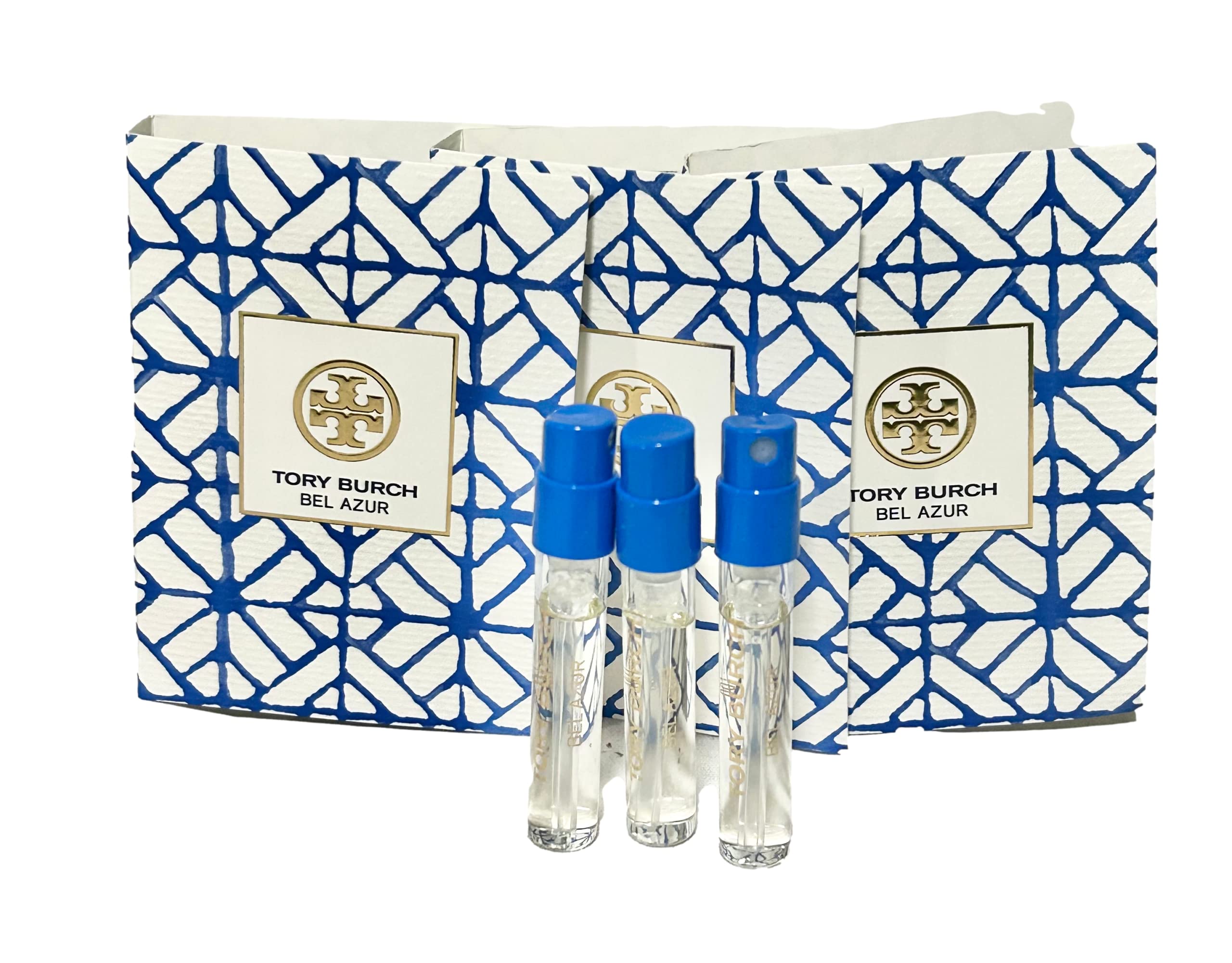 Tory Burch Bel Azur Sample Spray Mini Eau De Parfum Travel Vial Women Perfume (set of 3)