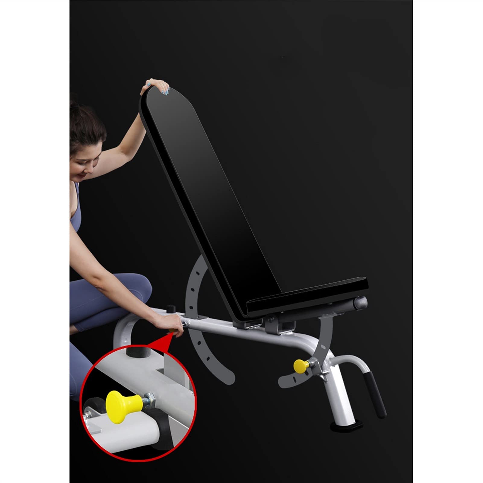 LUYIYI Multifunctional Dumbbell Bench Bench Press Chair Supine Abdominal Muscle Board Fitness Equipment Movable Training