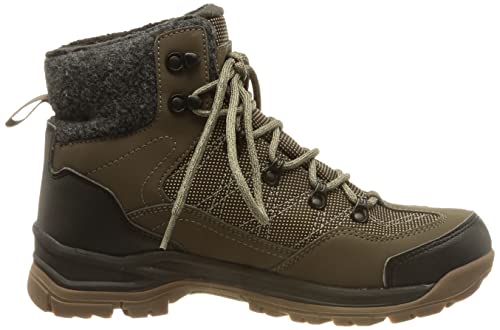 Jack Wolfskin Men's Aspen Texapore Mid Hiking Shoe Boot, Coconut Brown/Blac, 10